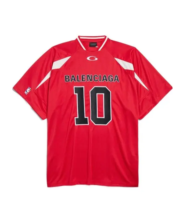Balenciaga Nba Logo Jersey T-shirt - Red