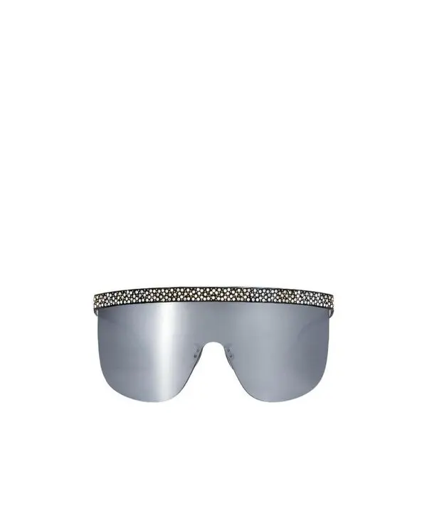 Celine Embellished Metal Mask Sunglasses - Gray