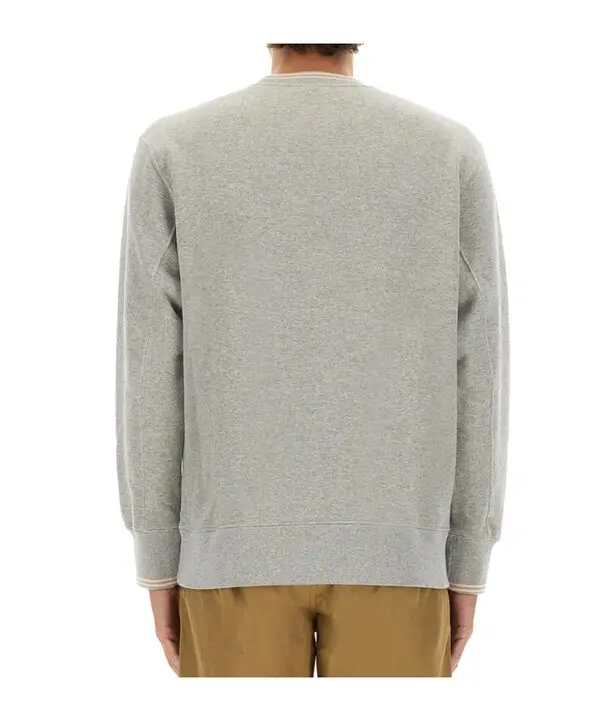 AUTRY Logo Embroidered Crewneck Sweatshirt - Gray