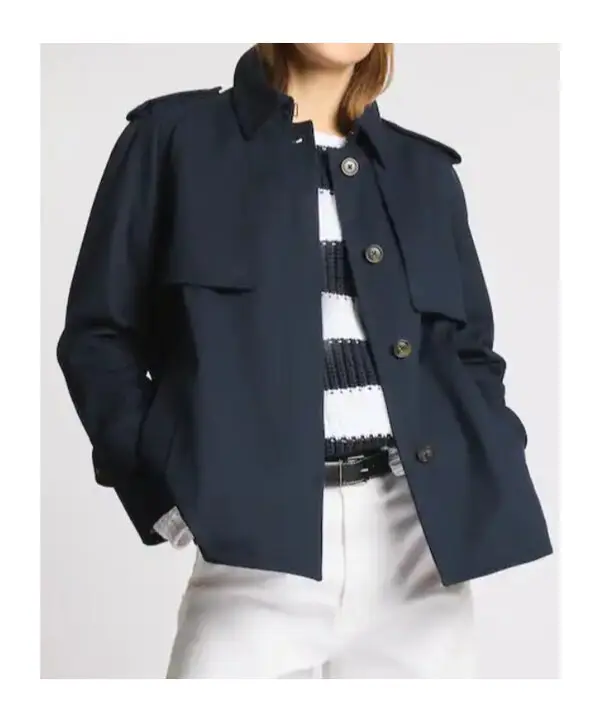 FAY Cape-style Short Jacket - Blue