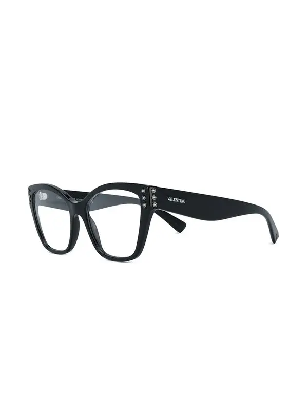 Valentino Garavani Rhinestone Embellished Cat-eye Eyeglasses