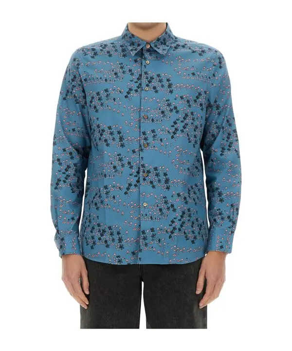 Paul Smith Graphic Printed Long-sleeved Shirt
