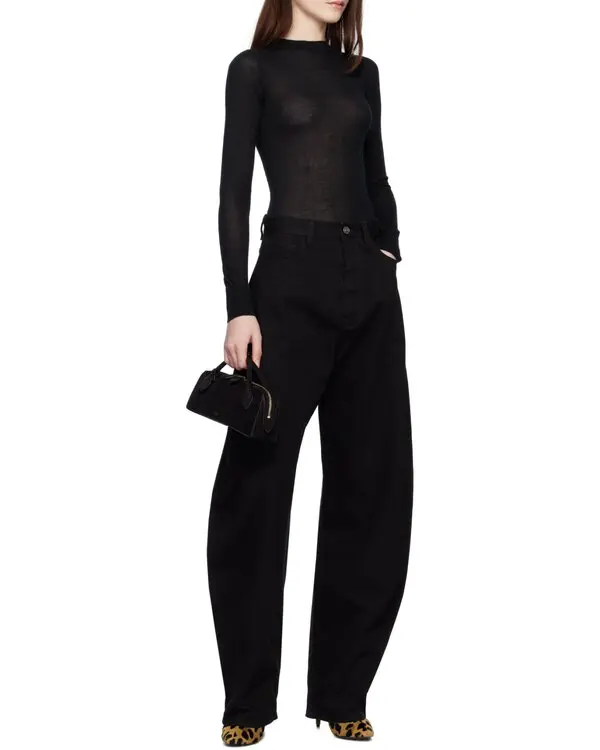 Alaïa Teckel Zipped Clutch Bag - Black