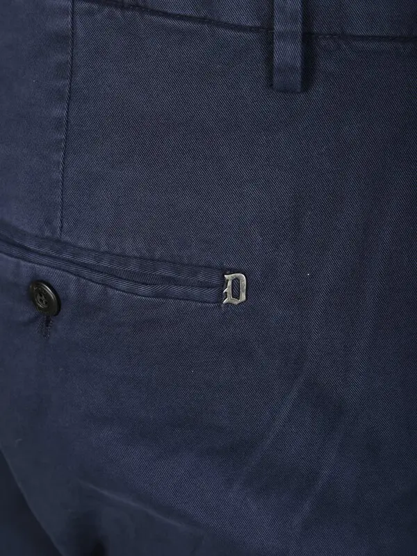 DONDUP Logo Detailed Trousers - Black
