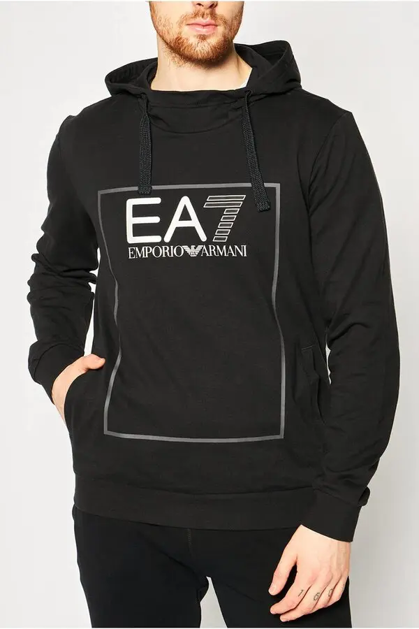 EA7 Logo Hooded Sweater
