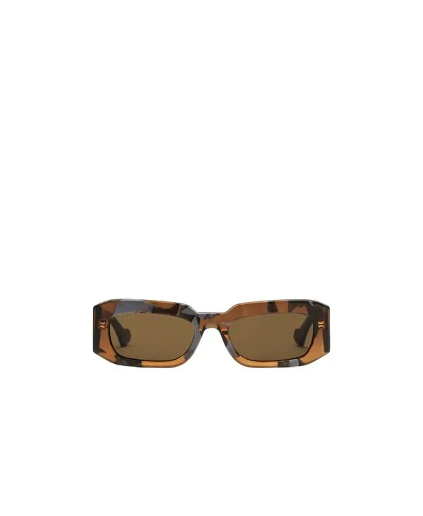 Gucci Rectangular Frame Sunglasses - Brown