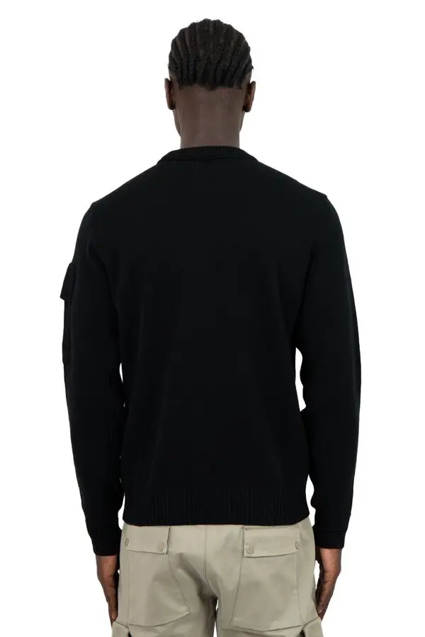 C.P. COMPANY Logo Patch Crewneck Jumper