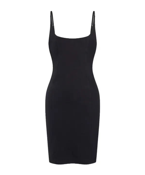 DONDUP Sweetheart Neck Zip-back Mini Dress