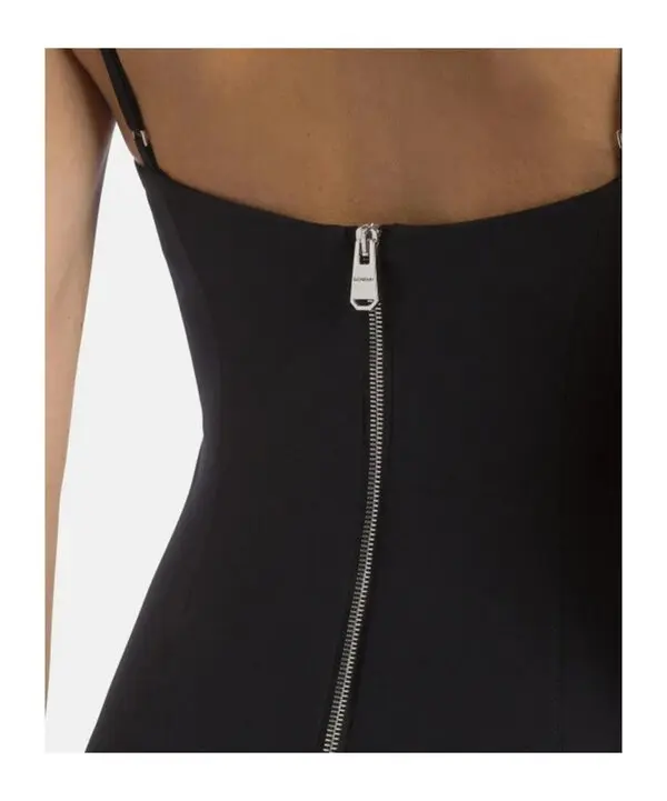DONDUP Sweetheart Neck Zip-back Mini Dress