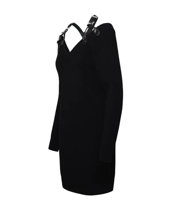Moschino Shoulder Strap Wool Dress