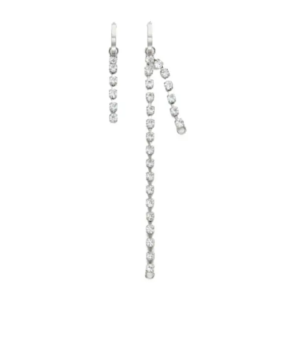 MAISON MARGIELA Embellished Drop Earrings - Gray