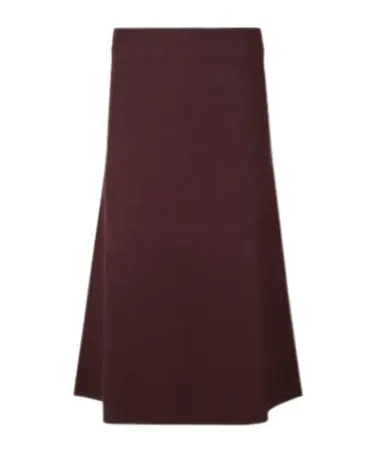 JIL SANDER Back-zip Midi Skirt - Red