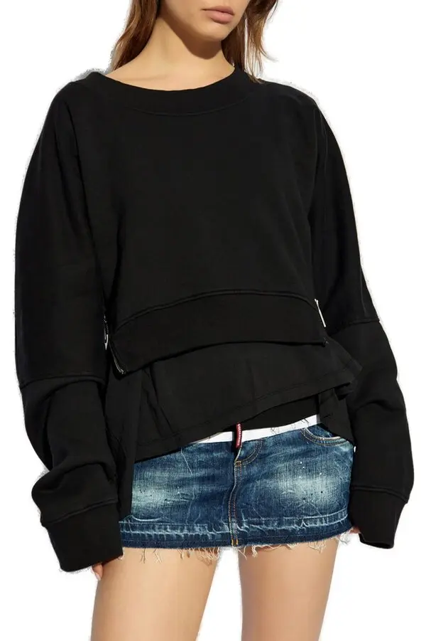Dsquared2 Zip Detailed Sweatshirt