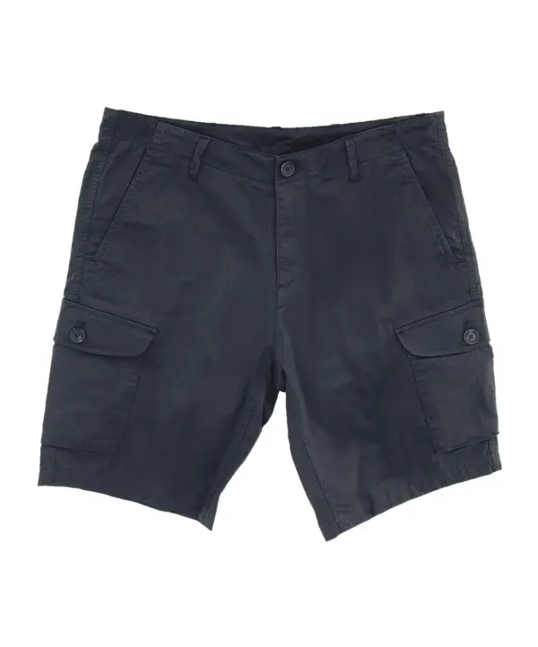 Emporio Armani Logo Decal Cargo Shorts - Black