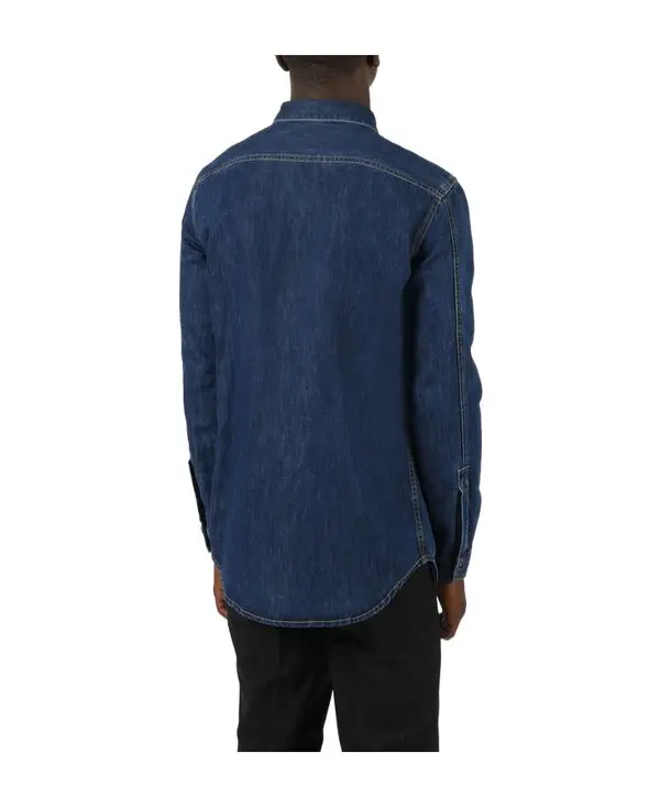 Valentino Garavani Buttoned Long-sleeved Denim Shirt