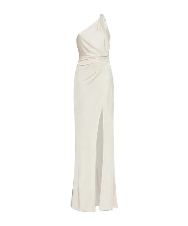 TOM FORD One-shoulder Ruched Evening Gown With High Waist And Slit