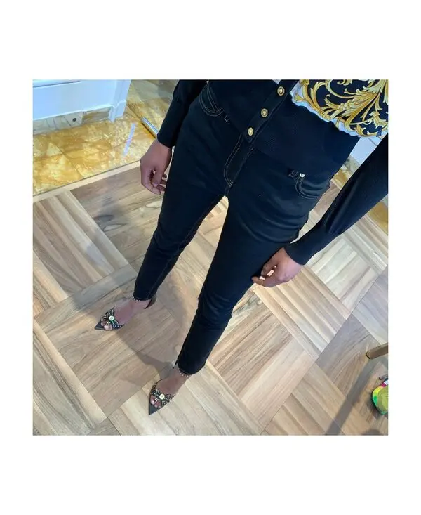 Versace Medusa Motif Skinny Jeans