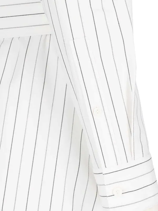 Burberry Striped Shirt With Wide Belt