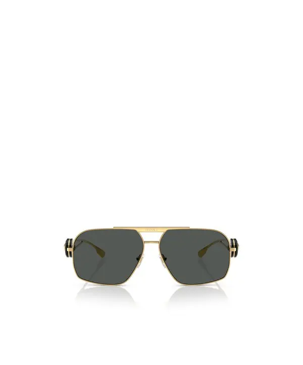 Versace Medusa Pilot Frame Sunglasses - Black