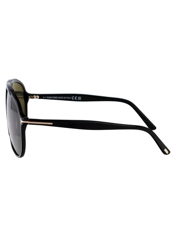TOM FORD Oversized Pilot Frame Sunglasses - Black