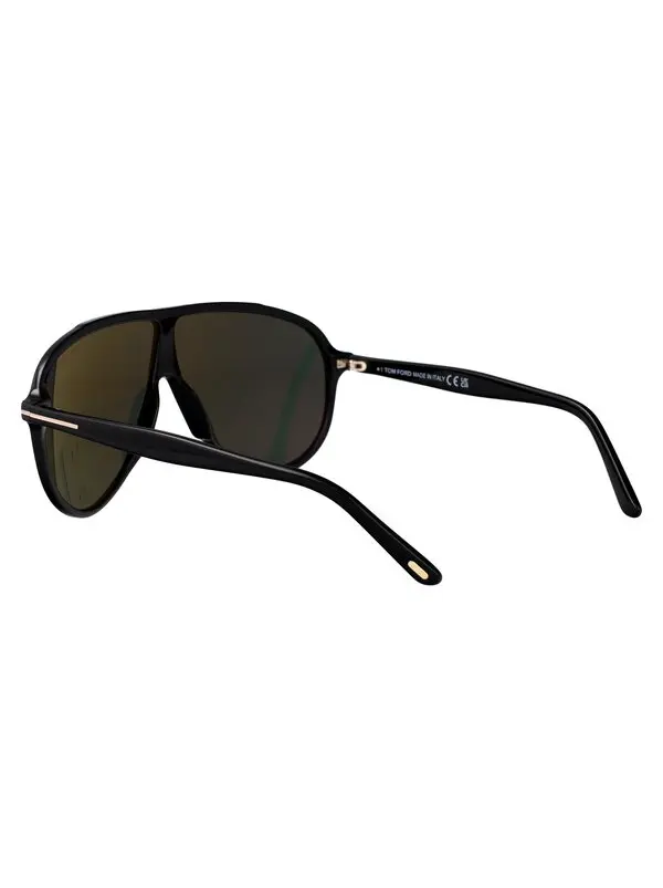 TOM FORD Oversized Pilot Frame Sunglasses - Black