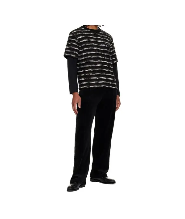 Andersson Bell Velvet Trousers With Chain Detail