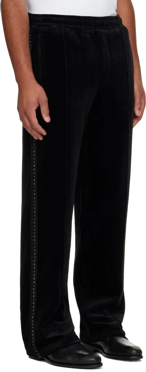 Andersson Bell Velvet Trousers With Chain Detail