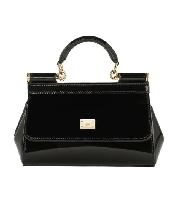 Dolce & Gabbana Sicily Foldover Crossbody Bag - Black