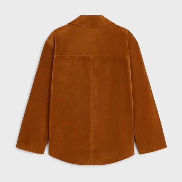 Celine Overshirt In Suede - Mountain