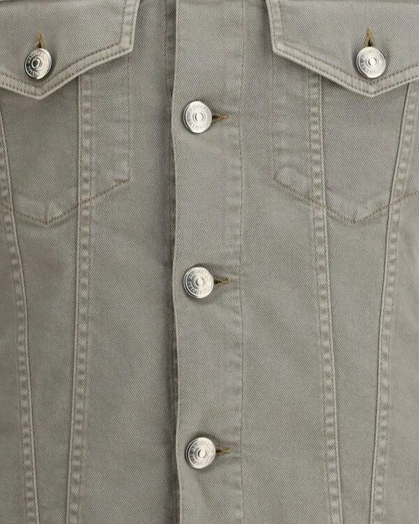 Brunello Cucinelli Long Sleeve Denim Trucker Jacket - C7018