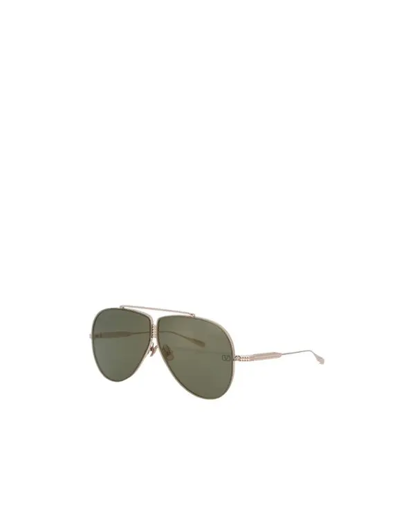 Valentino Garavani Pilot Riveted Sunglasses - Green