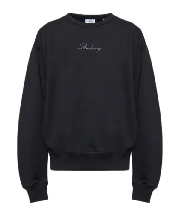 Burberry Crewneck Sweatshirt With Embroidered Logo