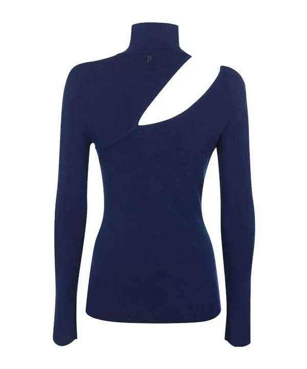 DONDUP Cut-out Turtleneck Knitted Top