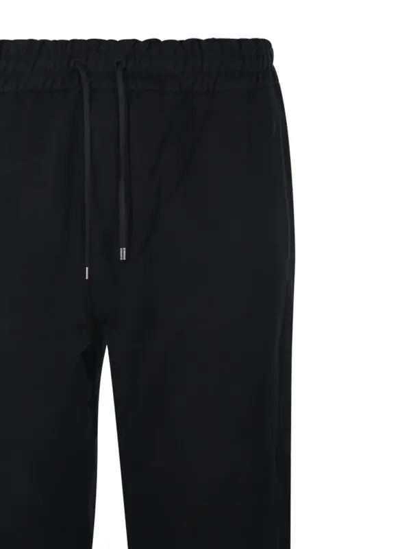Saint Laurent Drawstring Slim Fit Pants - Black