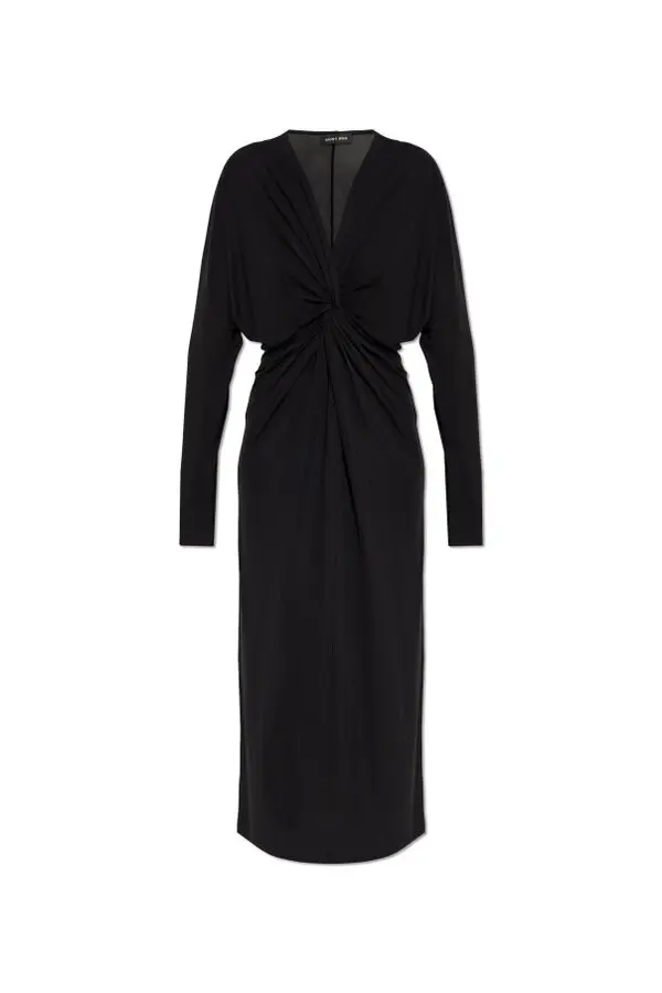 ANINE BING Mathilde Long-sleeve Midi Dress