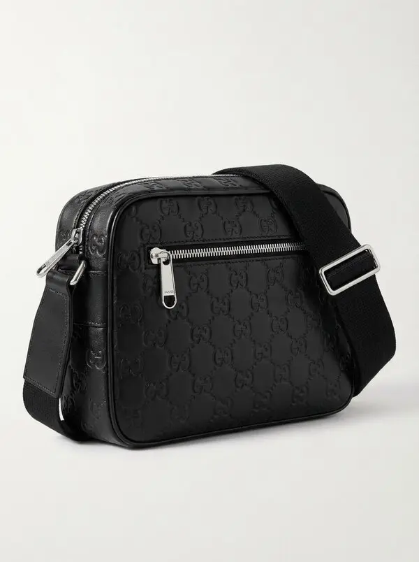 Gucci Gg Emblem Small Crossbody Bag - Black