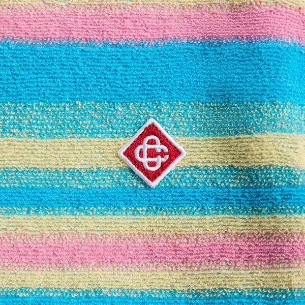 Casablanca Logo Striped Terry T-shirt
