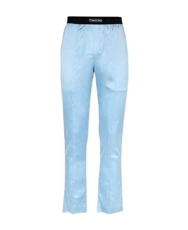 TOM FORD Logo Embroidered Pajamas - Blue