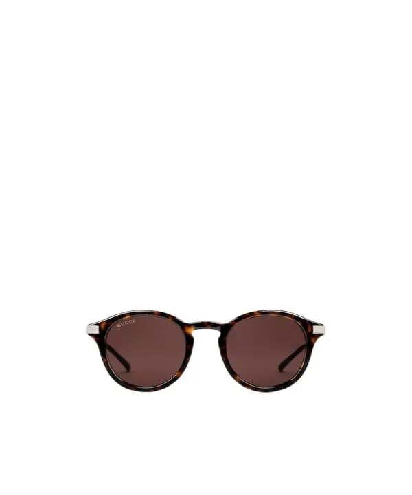Gucci Round Frame Sunglasses - Red
