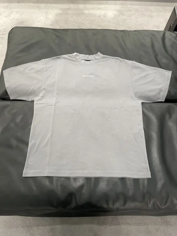 Balenciaga Reflective Logo T-shirt - Gray