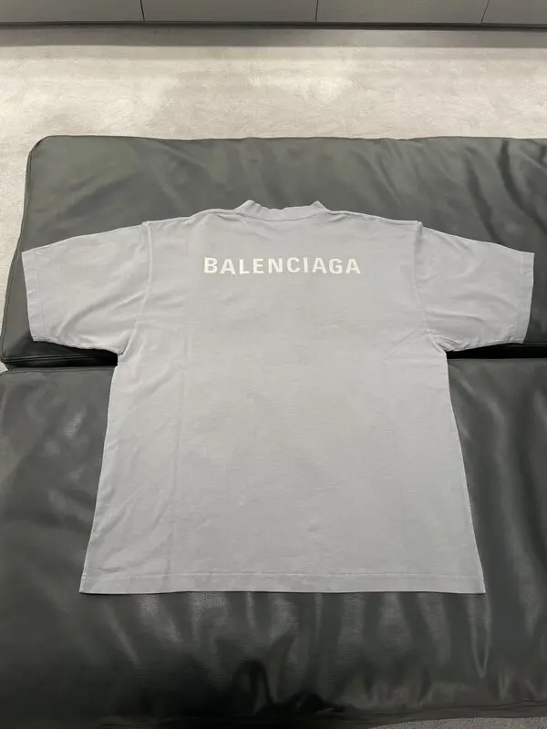 Balenciaga Reflective Logo T-shirt - Gray