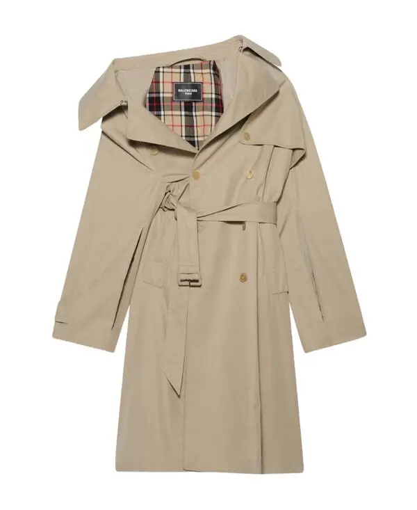 Balenciaga One-shoulder Trench Coat