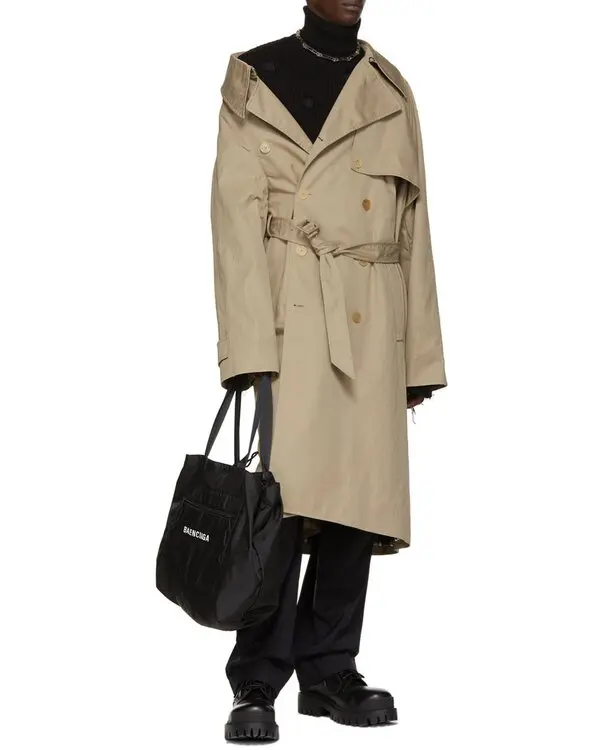 Balenciaga One-shoulder Trench Coat