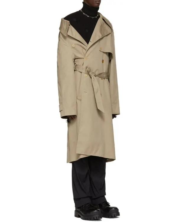 Balenciaga One-shoulder Trench Coat