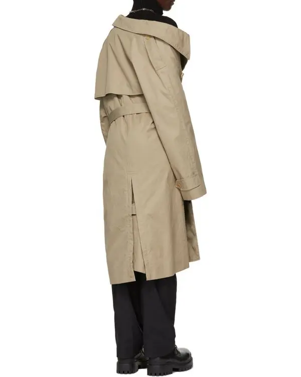 Balenciaga One-shoulder Trench Coat