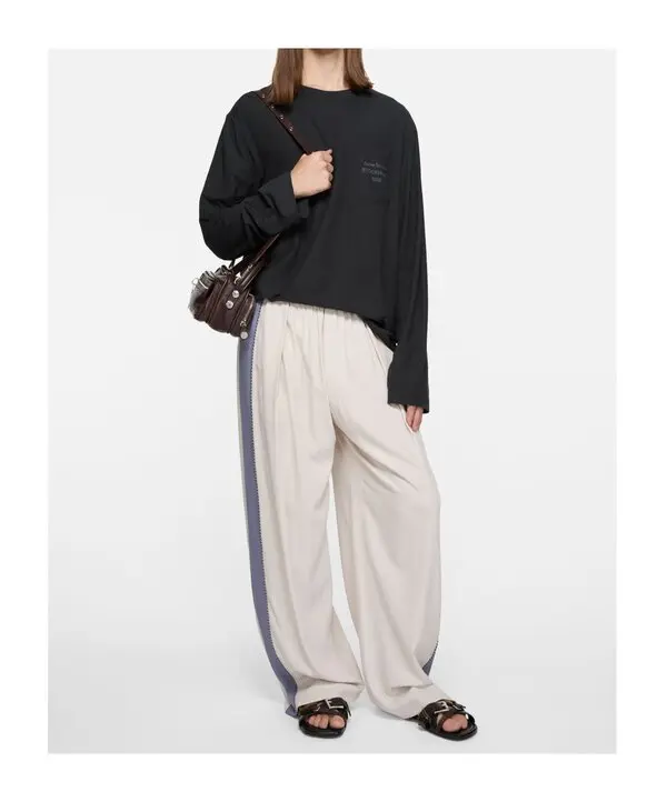 Acne Studios Elasticated Waist Pants With Contrasting Panels