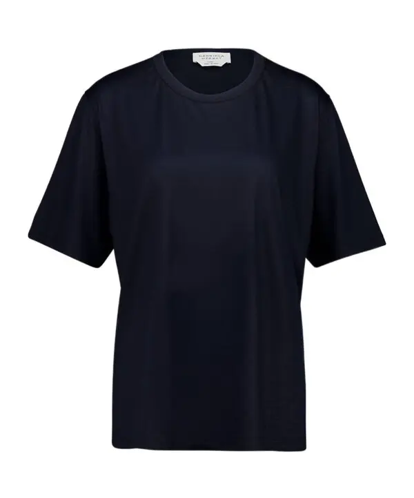 Gabriela Hearst Kirby Short-sleeve Crew-neck Cashmere T-shirt - Deep Navy Blue