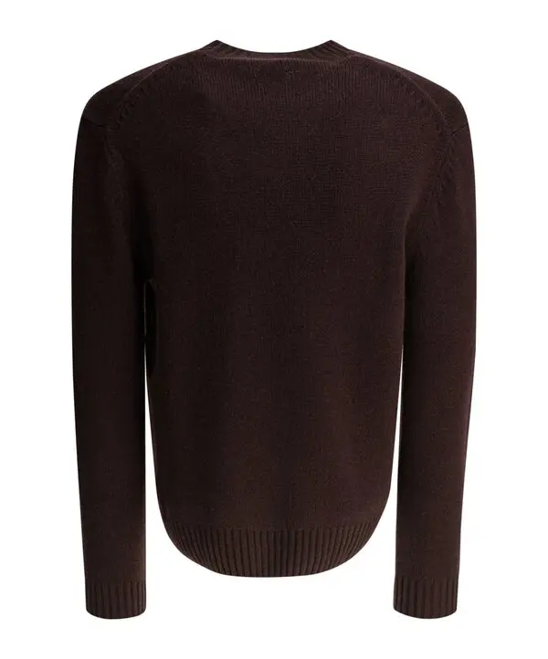 TOM FORD Long-sleeved Crewneck Jumper - Brown