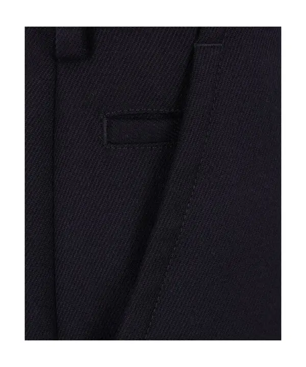 Incotex Tapered Trousers With Central Crimp - Black
