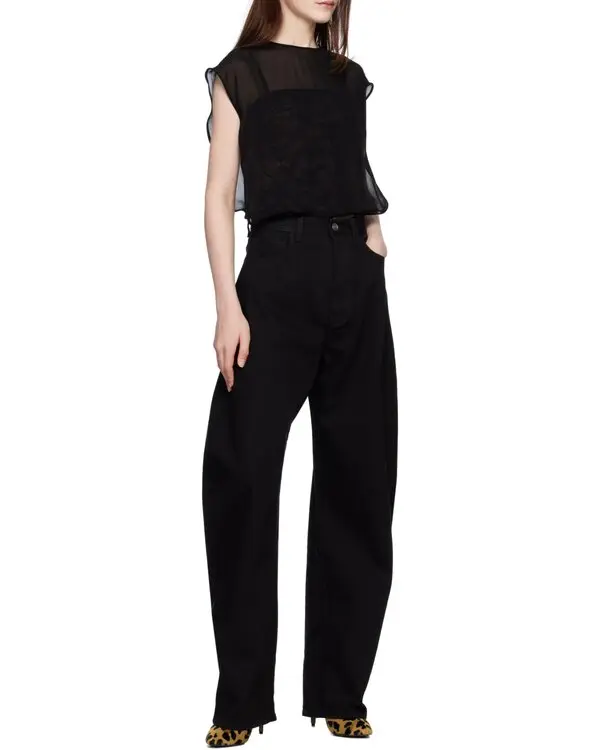 Alaïa Georgette Bodysuit